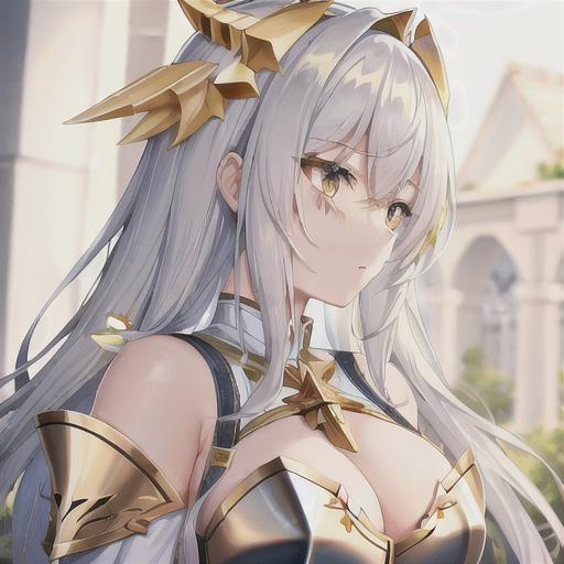 Angelical White and Golden Knight,RPG,Dark Fantasy,F...