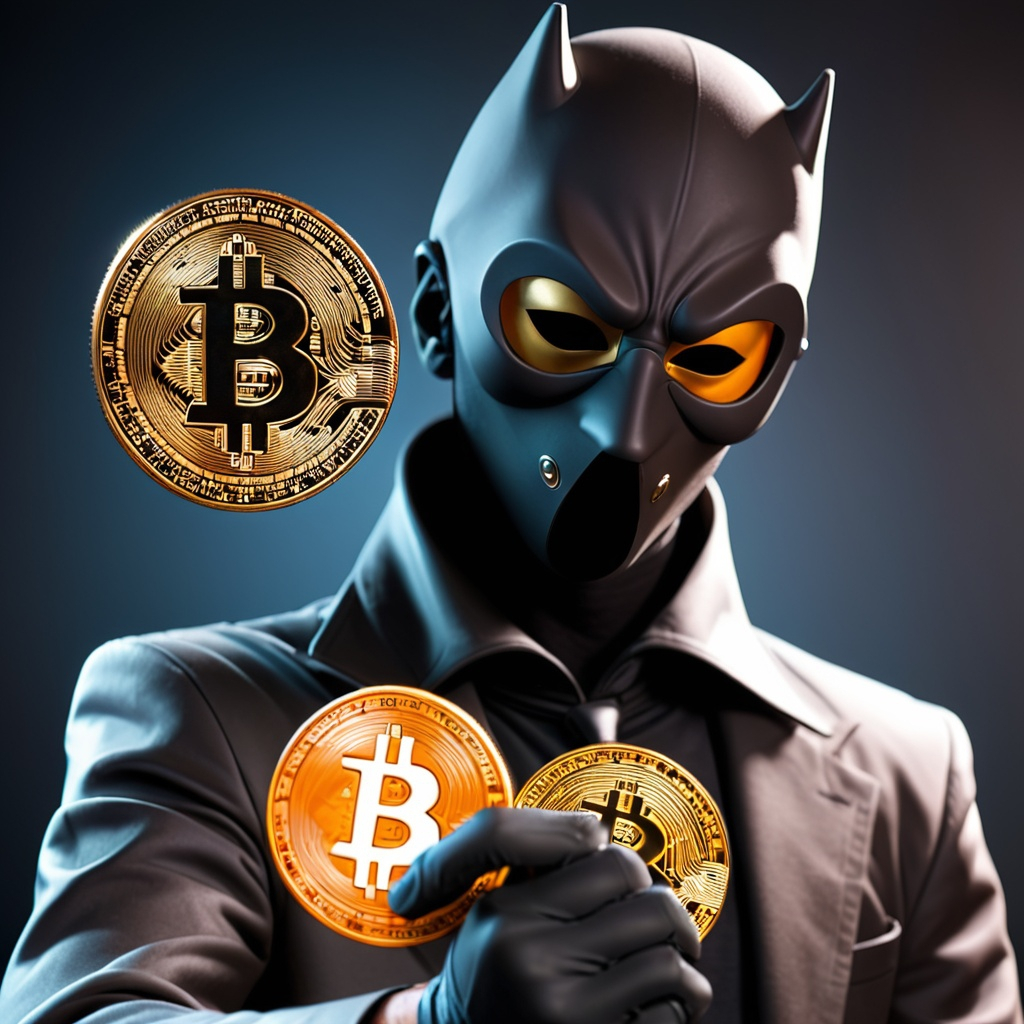Masked Man Giving BTC