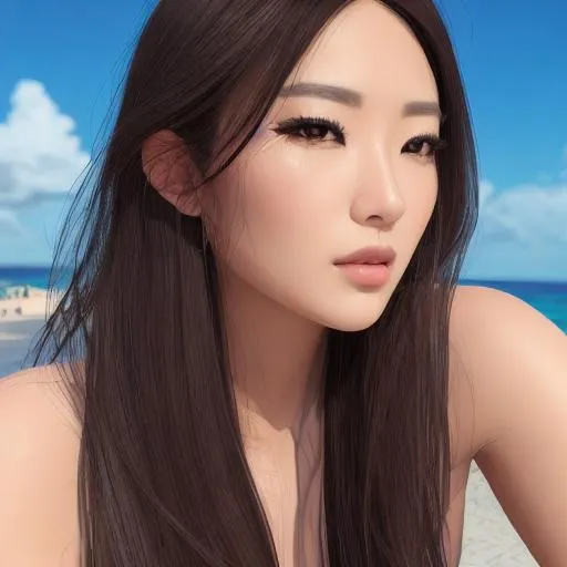 A beautiful woman, beautiful face, stunning brown e... | OpenArt