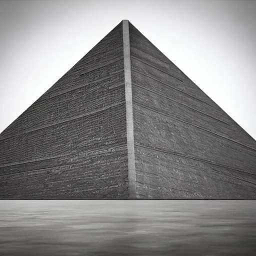 Brutalist architecture, hyper realistic, pyramid | OpenArt