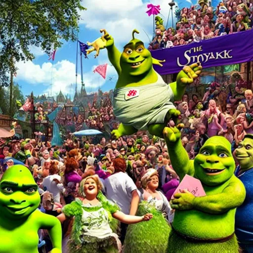 5k Shrek soyface, excited | OpenArt