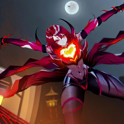 Arakna is a hybrid spider-woman with six arms, each... | OpenArt