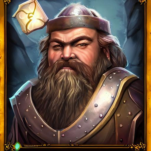 A paladin dwarf portrait | OpenArt