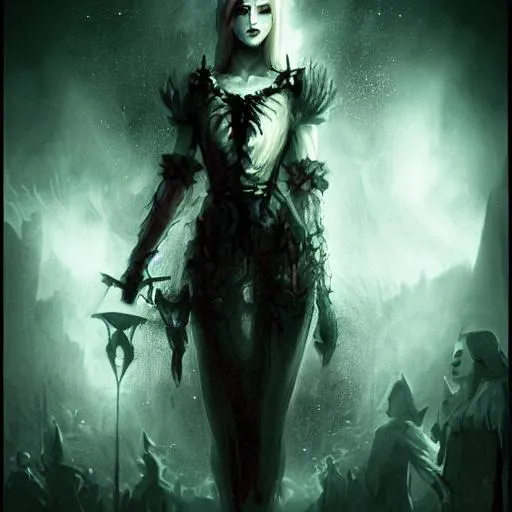 Human Female, Evil, Shady, Dark Fantasy Setting, Cul... | OpenArt