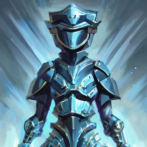 no shoulders! banded armor powered by ice crystals!!...