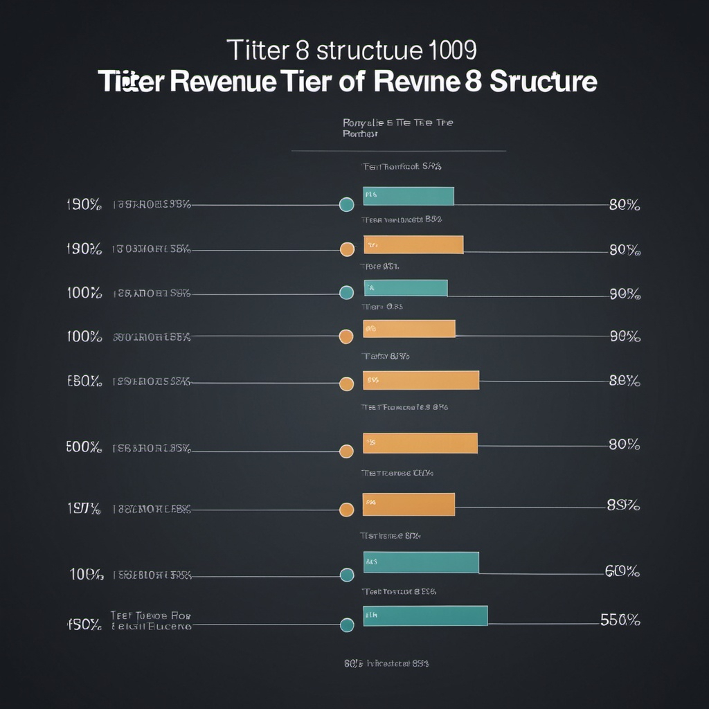 A visualization that shows revenue tier structure. T...