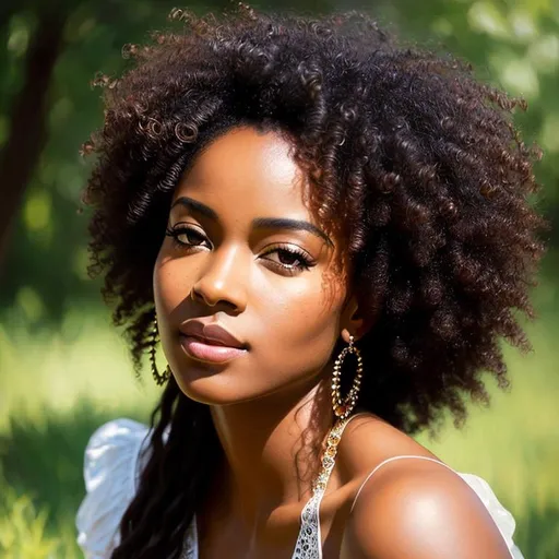 Use the image given of this beautiful Melanesian wom...