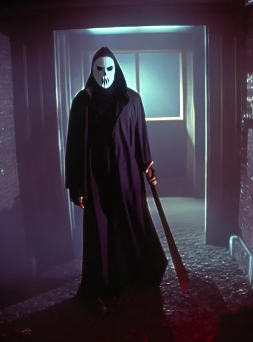 Masked serial killer with a machete, horror, Ghostfa...