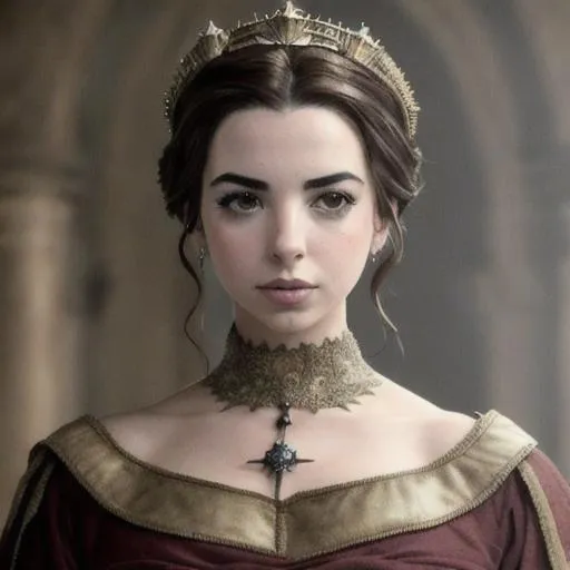 adelaide kane as mary queen of scotts, brown hair, r...