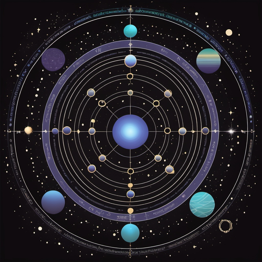 Circles signifying universal harmony and laws of bal...