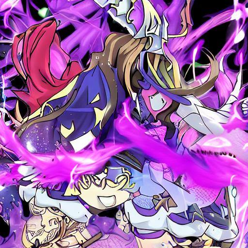 wizard explosion purple | OpenArt