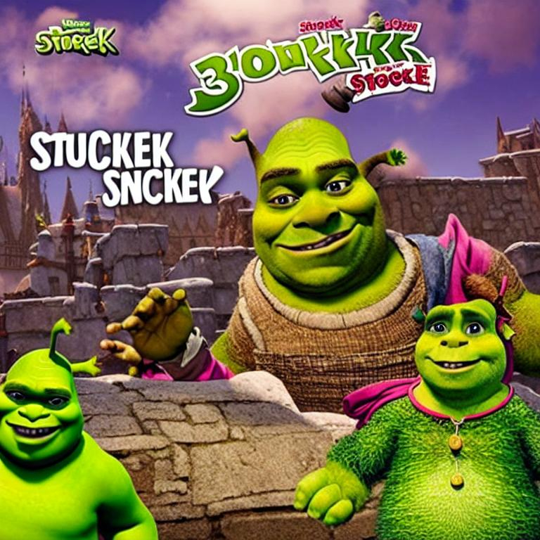 3k Shrek soyface, excited | OpenArt