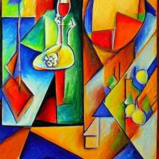 God 🙏 abstract cubism realistic painting hidden ite... | OpenArt