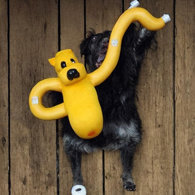 Buff Dog with mustash