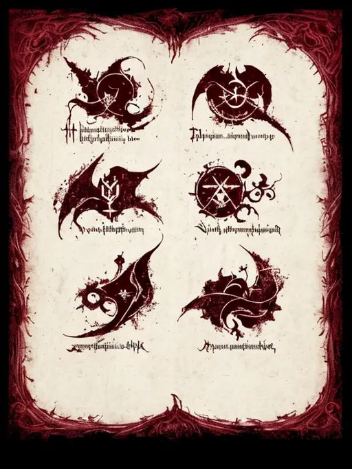 ink to enchanted vampiric language in blood page mos...