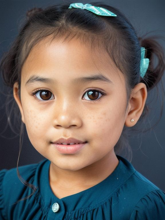 photo realistic headshot of beautiful English khmer...