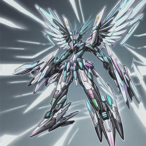 thunder bird cyborg with electric wings | OpenArt