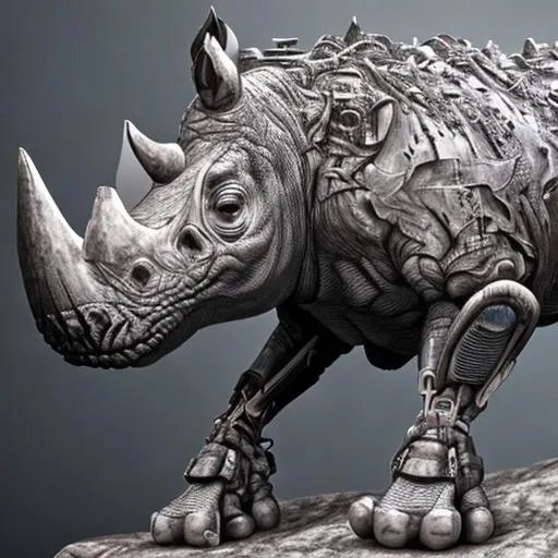 Anime Rhino Charging
