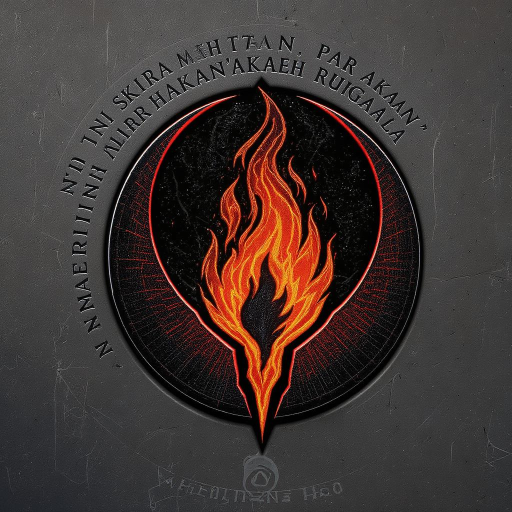 “Create a compact Mandalorian armor sigil inspired b...