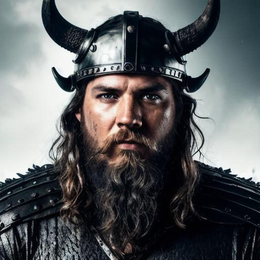 Close-up of Viking King emerging from wet black mud... | OpenArt