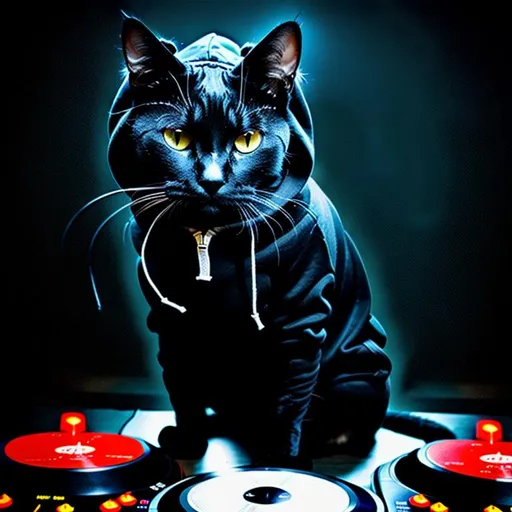 Cat in a reggaeton video