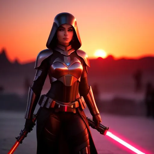 Female Sith slaying innocent people, lightsaber, pre... | OpenArt