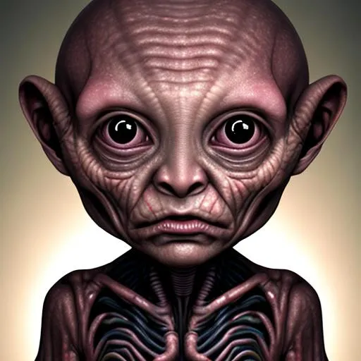 half human half alien baby