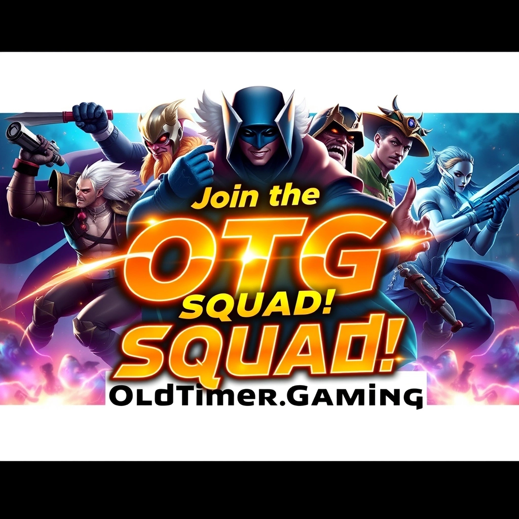 "Design a bold, action-packed gaming banner for 'Old...
