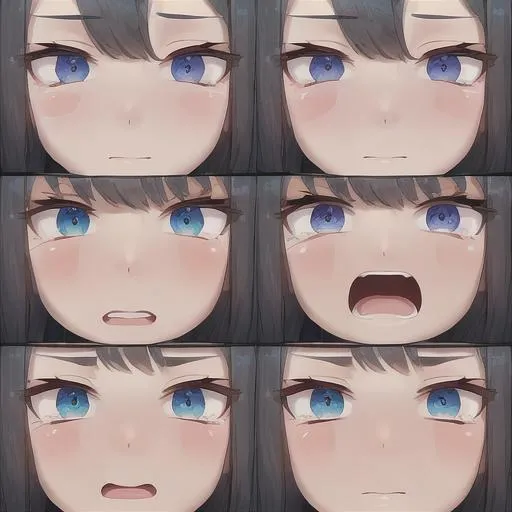 Multiple faces on the screen, variant different face... | OpenArt
