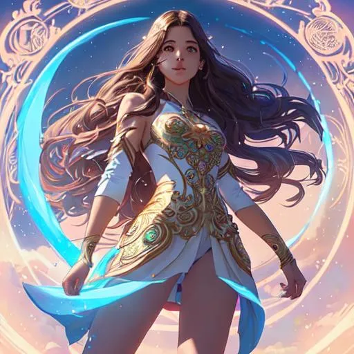 64K, centered position Full body, Naomi Scott, duali... | OpenArt