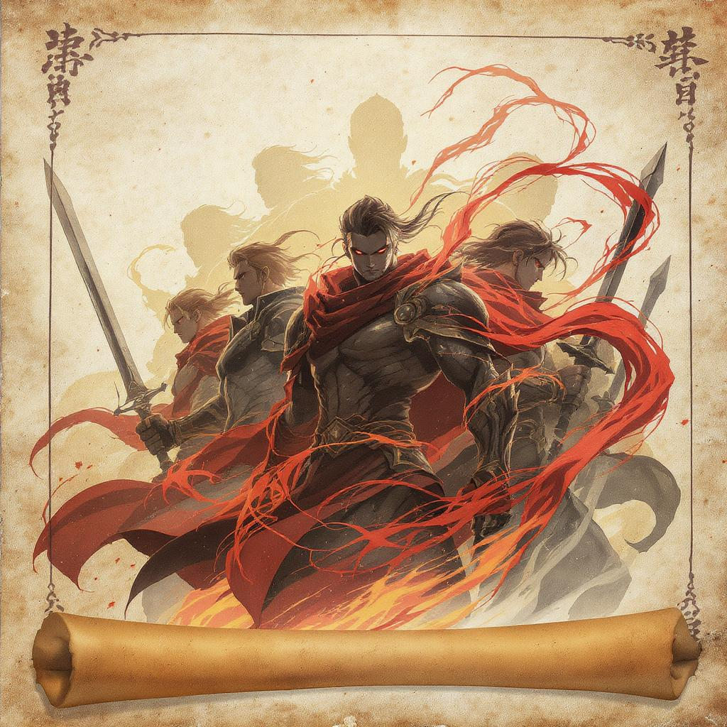 Prompt: "Cinematic manhua-style panel background, s...