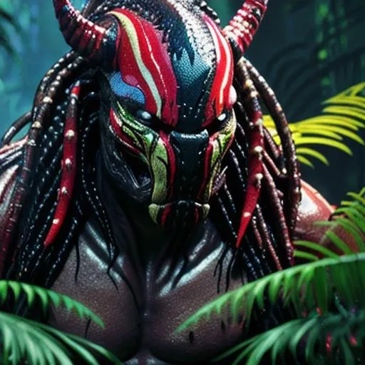 The predator, beads, mirror eyes, Yautja, HD, hyper-...