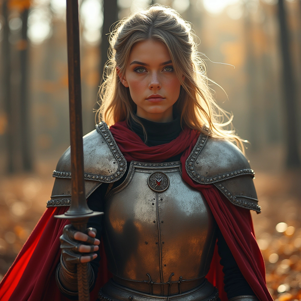 Women spiritual warrior knight