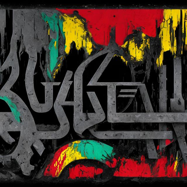 Rainbow Soviet abstract 1985 painting, crisp, robo...