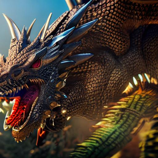 dragon, UHD, HDR, 8K, RPG, UHD render, HDR render,... | OpenArt