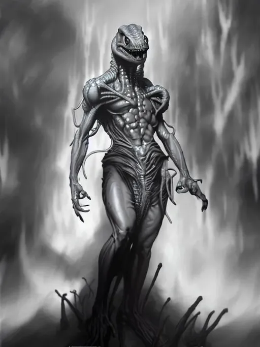 Marciano reptiliano humanoide | OpenArt