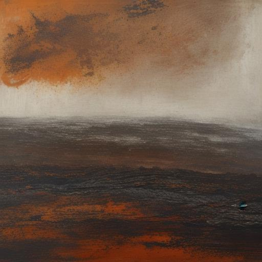 oil daubs, umber and rust in the center, turning to... | OpenArt