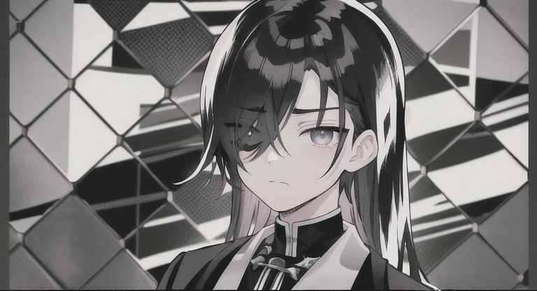 High-quality, detailed anime illustration of a brood...