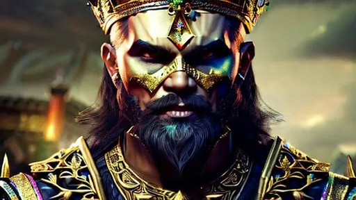 Insanely detailed face portrait photography of a maj...