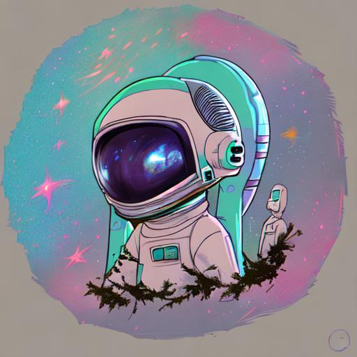 alien pastel astronaut | OpenArt