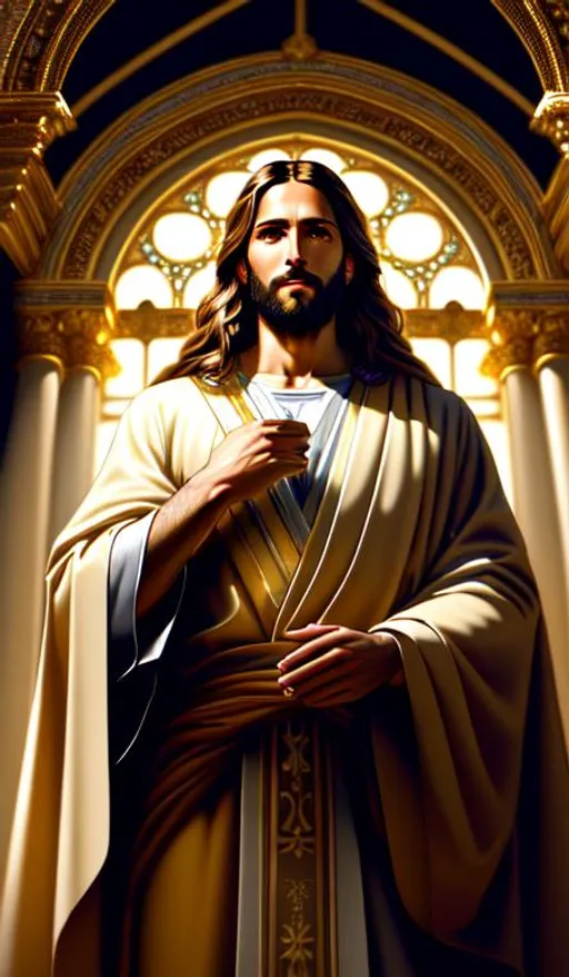 1 Man Jesus Christ, hyperdetailed face, hyperdetaile... | OpenArt