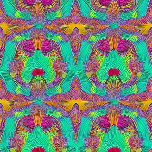 Psychedelic pattern | OpenArt