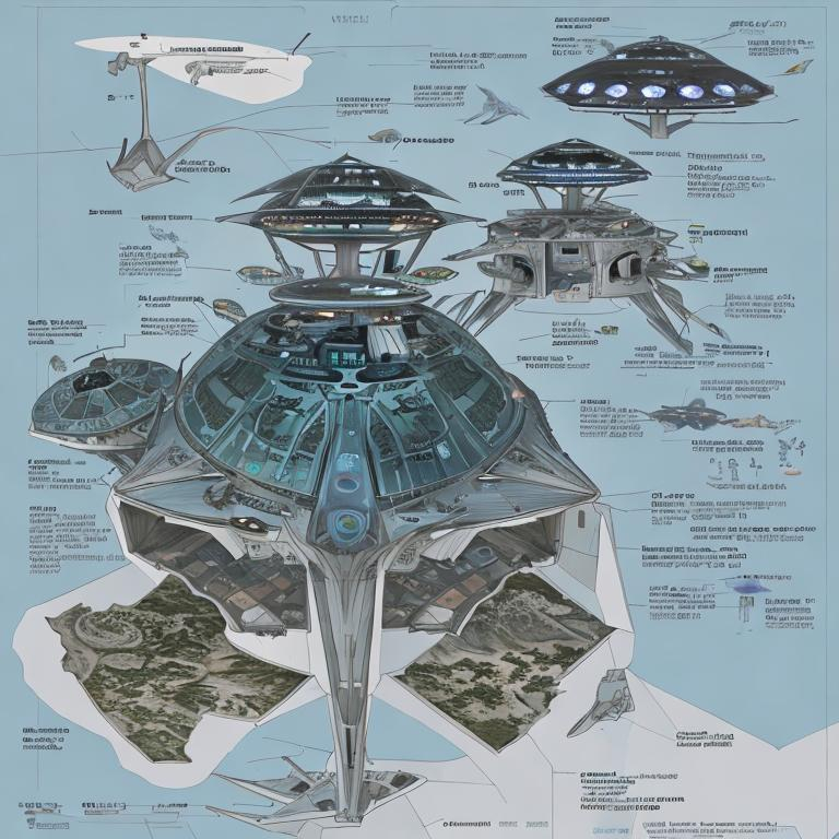 The deckplans of an alien spaceship at Area 51.