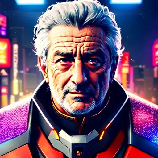 a highly detailed portrait of a kpop idol mecha man...