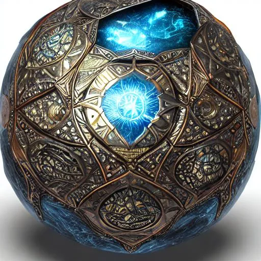 a magic item that looks like a glowing stone sphere...
