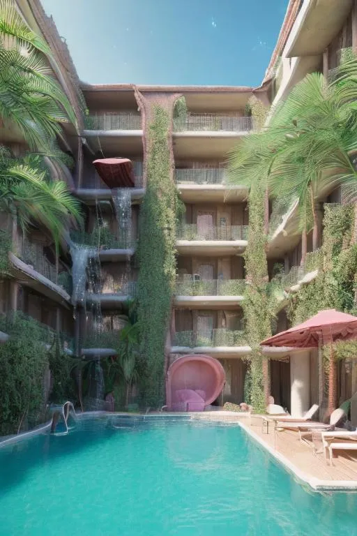 Liminal space, heavenly , water, clean bare walls, i... | OpenArt