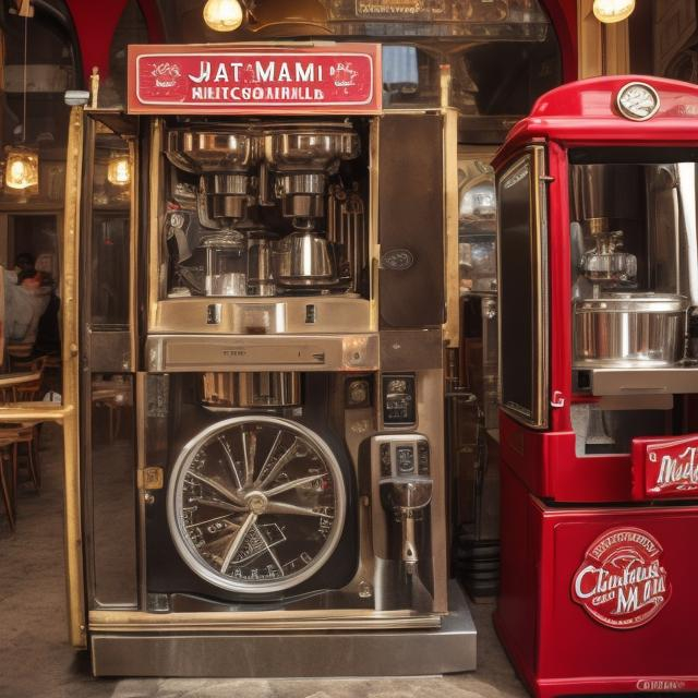 Inside caffe machine