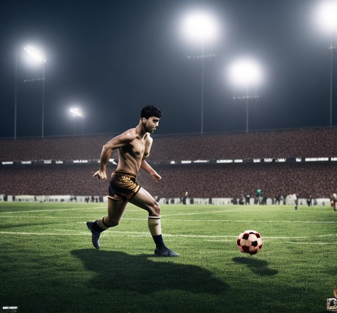 A god playing football 8k