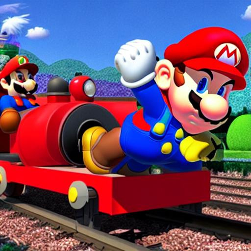 Mario Train | OpenArt