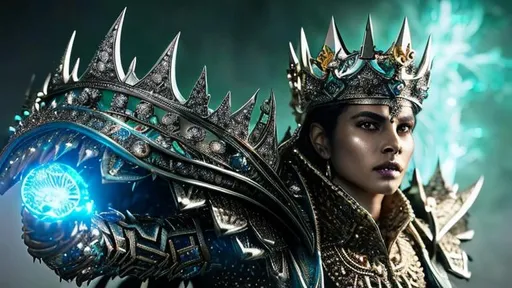 Insanely detailed face portrait photography of a maj...